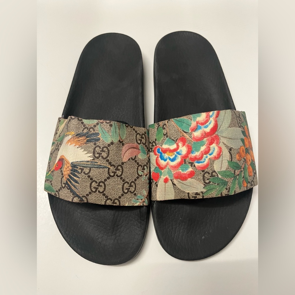 Gucci Flip Flops Zoo Supreme Slides Size 8 - Gem